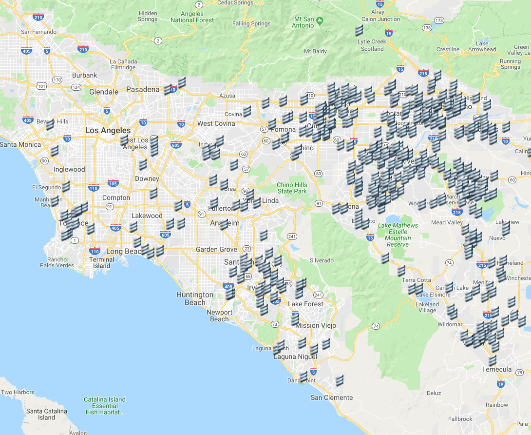 Epic Engineers' Map of California Projects - Epic Engineers